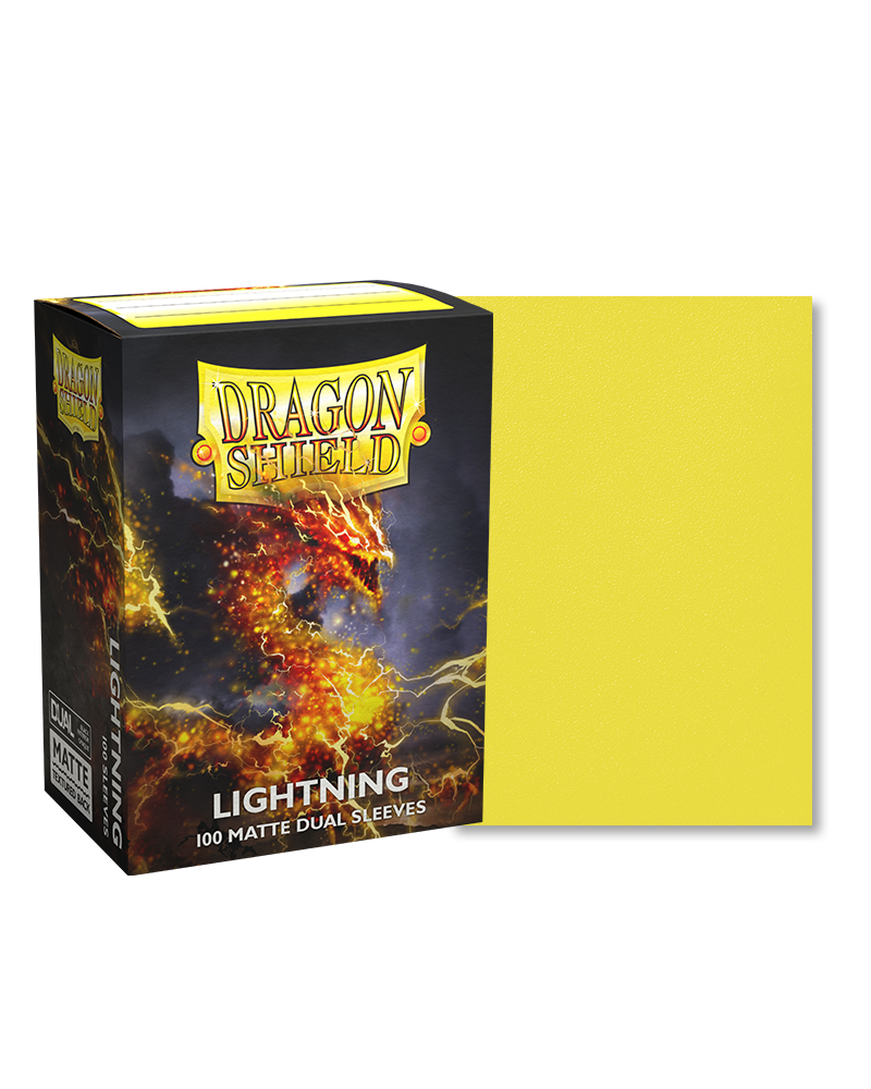Dragonshield 100 MATTE DUAL Sleeves Lightning – The Crimson Guild